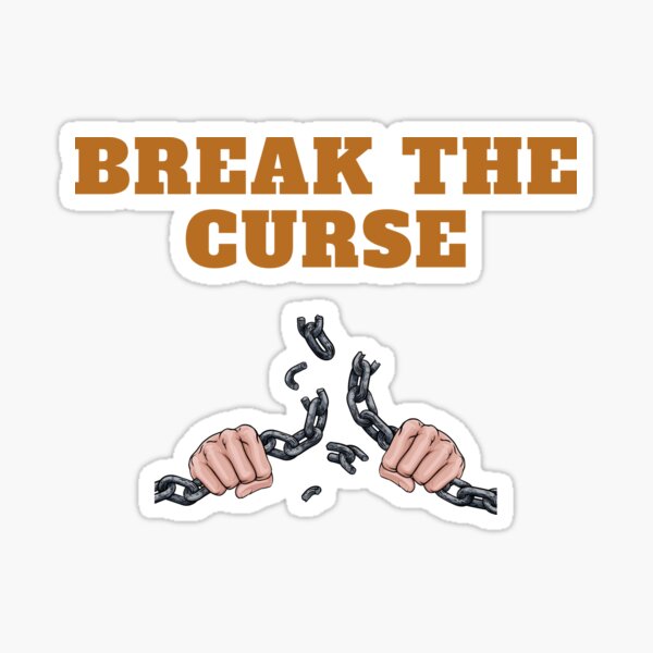 "Break the curse" Sticker for Sale by sapj27 | Redbubble