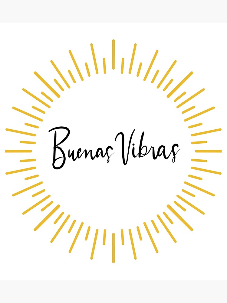 "Buenas Vibras Logo" Art Print for Sale by LatinaEComm | Redbubble