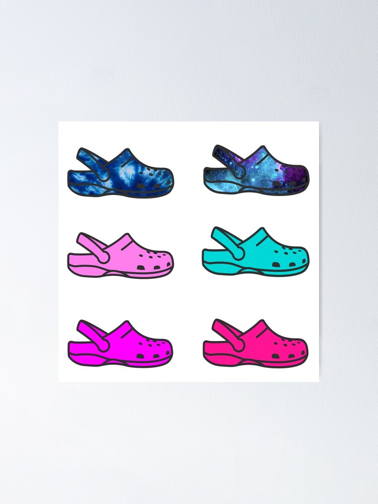 "Croc Sticker Pack" Poster for Sale by sticker-vault | Redbubble
