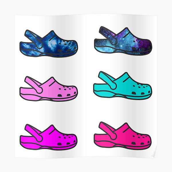 "Croc Sticker Pack" Poster for Sale by sticker-vault | Redbubble