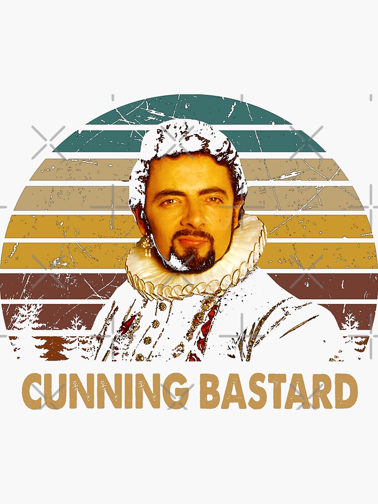 "Design Cunning bastard quote" Sticker by MoralesMark | Redbubble