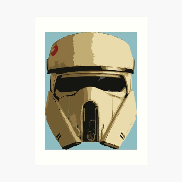"Shoretrooper Helmet" Art Print by shazalomaniac | Redbubble