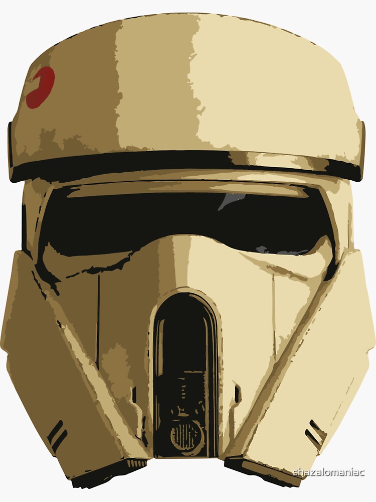 "Shoretrooper Helmet" Sticker by shazalomaniac | Redbubble