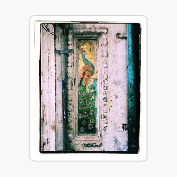 "Peacock needing its colours refreshed" Sticker by Justin-Lawson ...