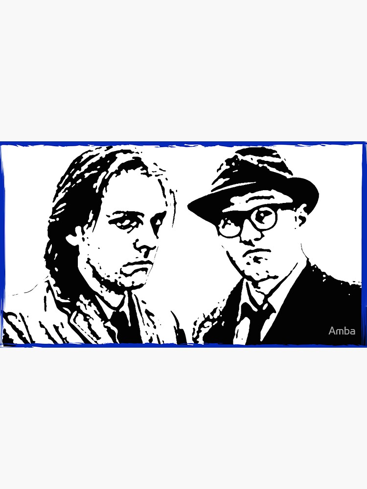 "Rik Mayall & Adrian Edmondson" Sticker by Amba | Redbubble