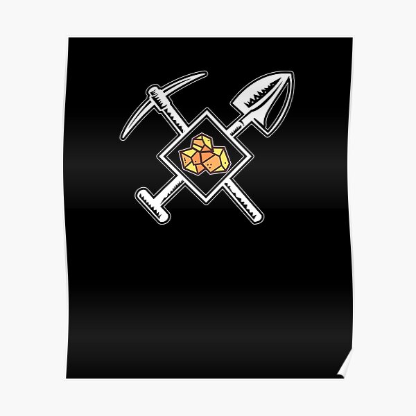 "Gold Miner Treasure Hunting Prospecting Men Women" Poster for Sale by ...