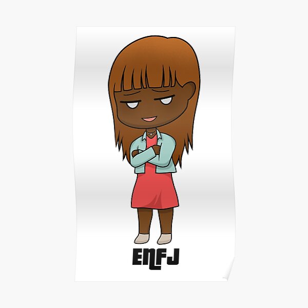 "Chibi ENFJ" Poster for Sale by mbtimes | Redbubble