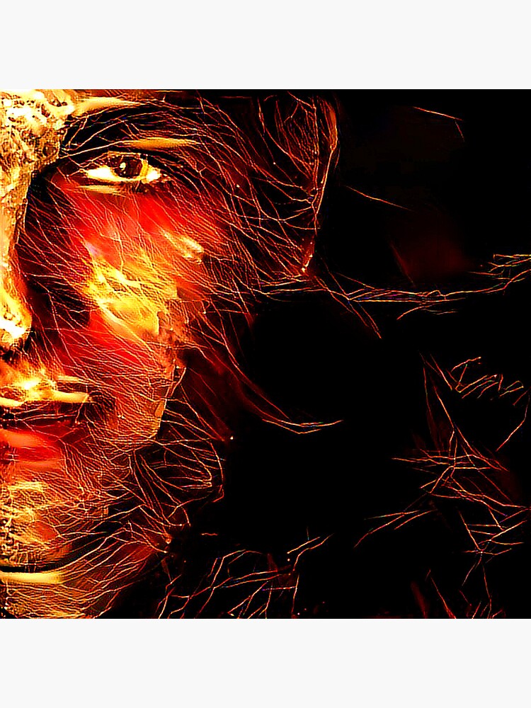 "man face" Sticker by Artrendshop | Redbubble