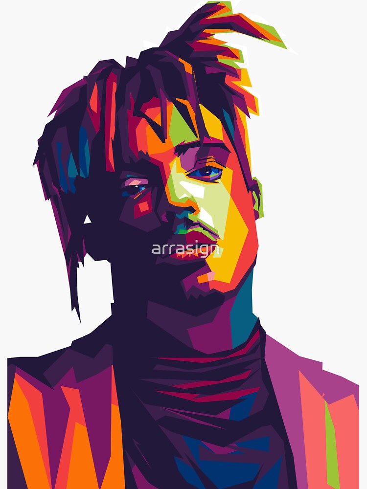 "Juice Wrld" Sticker by arrasign | Redbubble