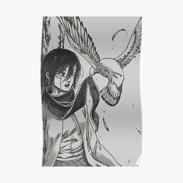 "Attack on titan mikasa" Poster for Sale by TheMillusion | Redbubble