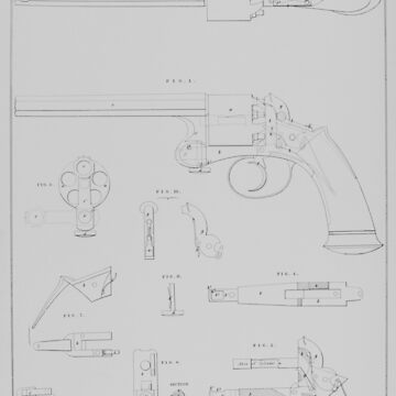 ""Improvements in Repeating Pistols and other Fire-arms" Webley 1853 ...