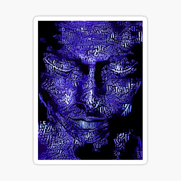 "male art,male face,male face drawing" Sticker for Sale by Artrendshop ...