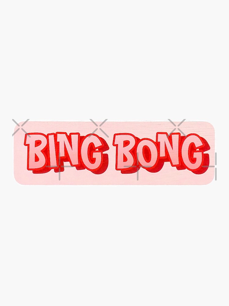 "Bing Bong" Sticker by jasminrogerss | Redbubble