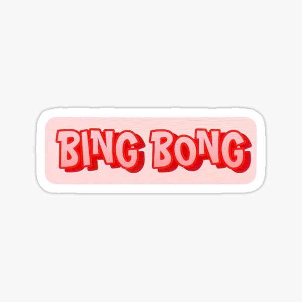 "Bing Bong" Sticker by jasminrogerss | Redbubble