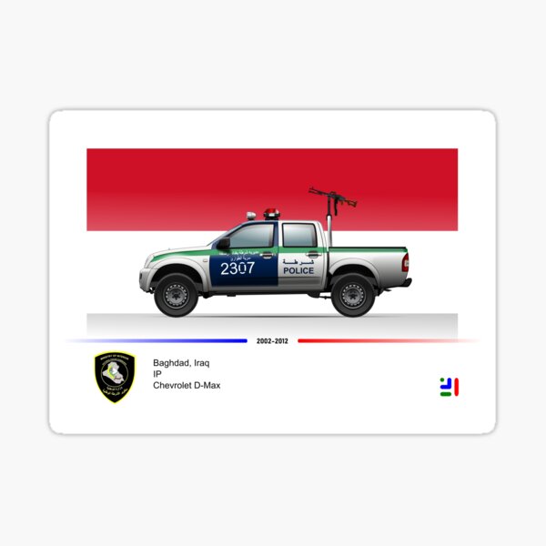 "Iraqi police vehicle" Sticker for Sale by DrewPodshe | Redbubble