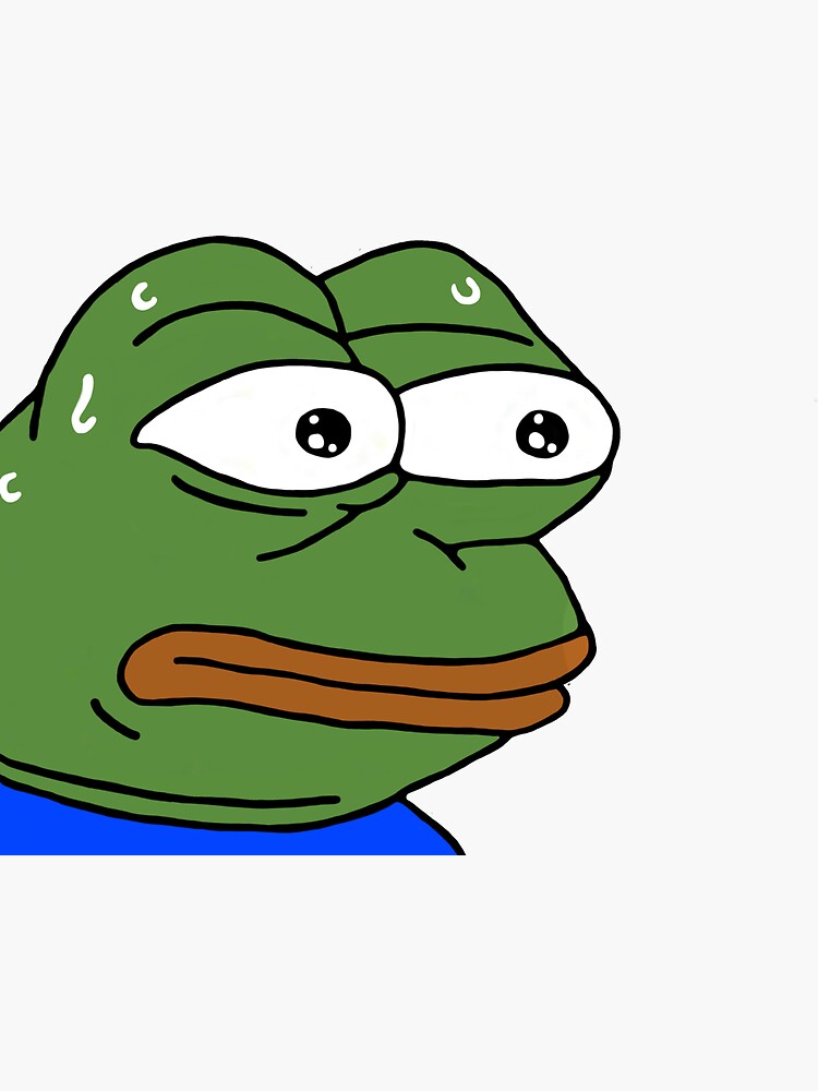 "Pepe The Frog Emote" Sticker for Sale by xTheOnlyG | Redbubble