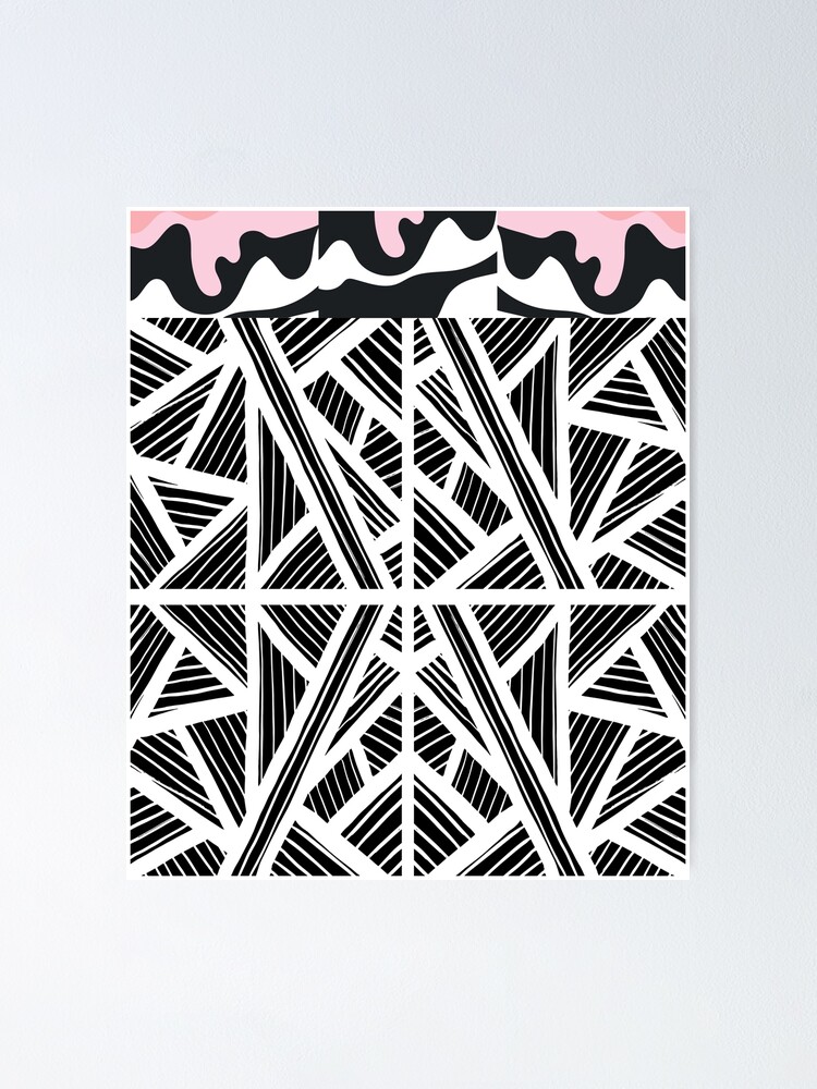 "Black && White Abstract Mess" Poster for Sale by Sarah-Smash | Redbubble