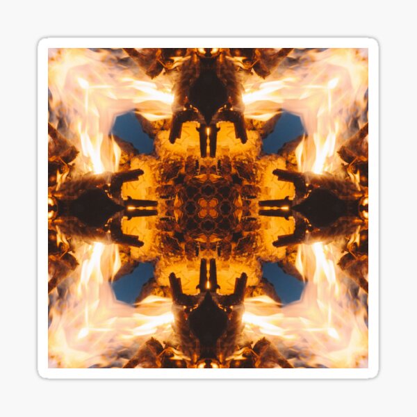 "Fire fractals" Sticker for Sale by just777it | Redbubble