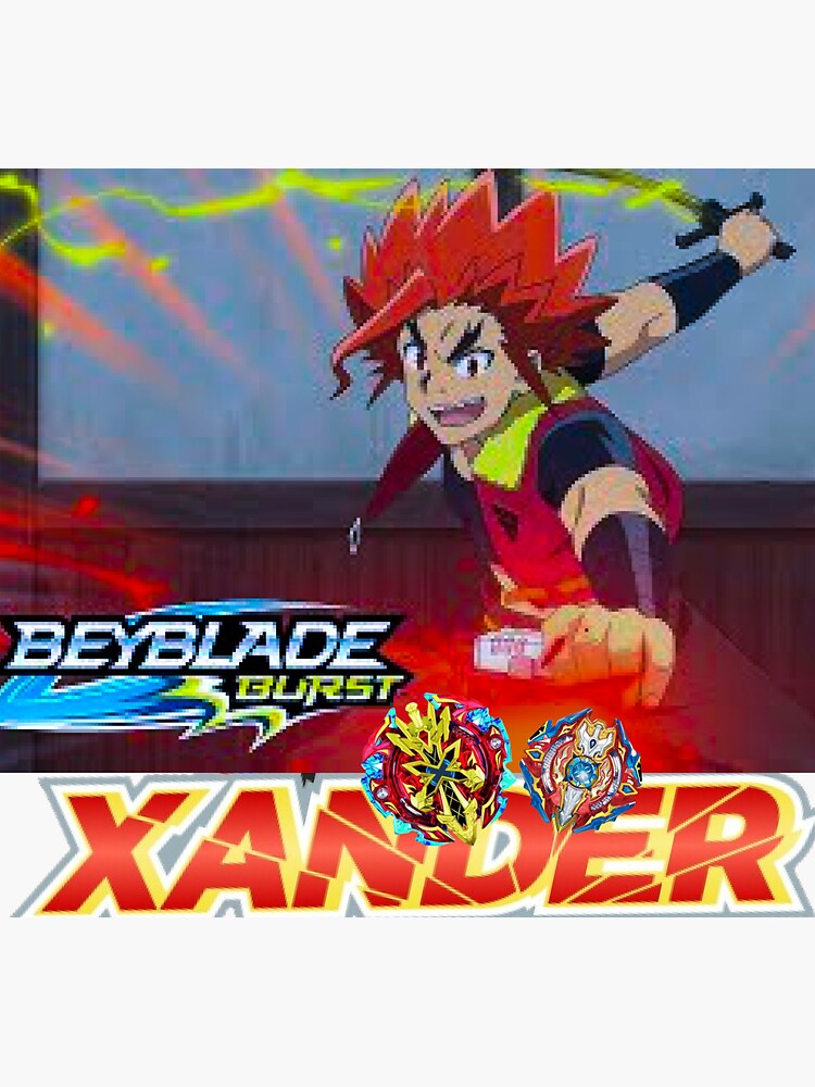 " Beyblade Burst Evolution Xander" Sticker for Sale by Magdalineshop ...