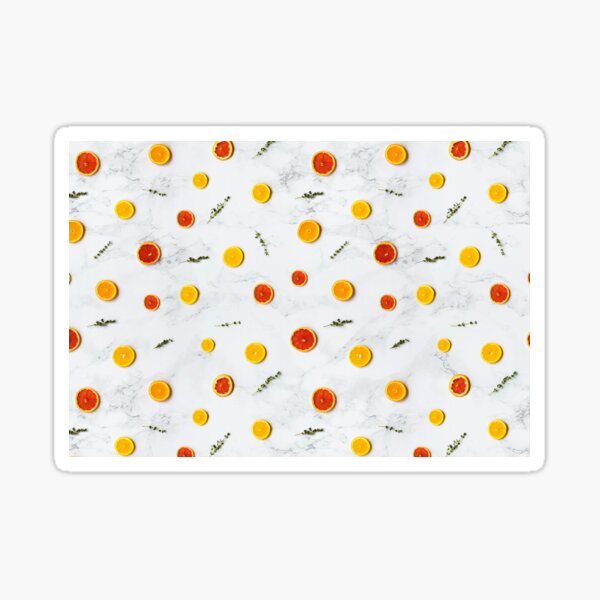 "orange yellow fruit" Sticker by Raedt | Redbubble