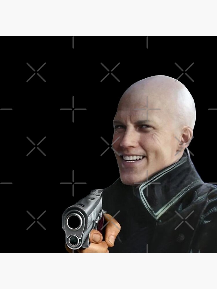 "Bald Vergil pointing a gun - blursed Devil May Cry funny face meme ...