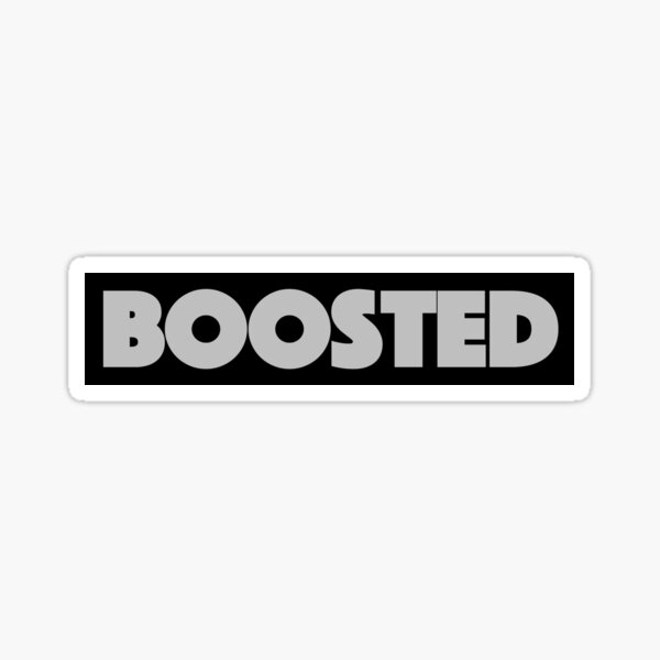 "Boosted" Sticker by BuksDesigns | Redbubble