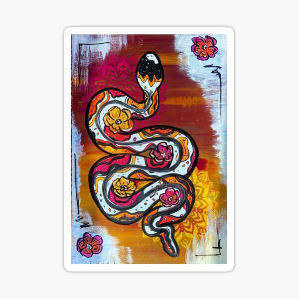 "Snake" Sticker for Sale by CharlotteArt- | Redbubble
