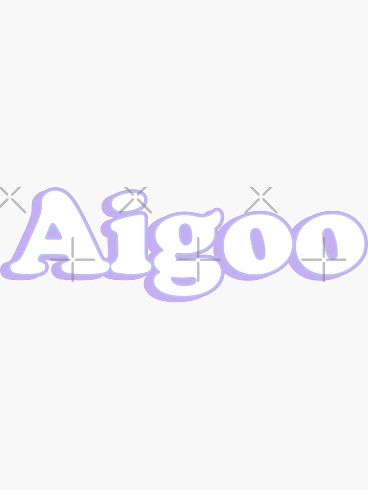 "Aigoo aesthetic" Sticker for Sale by Ubenart | Redbubble