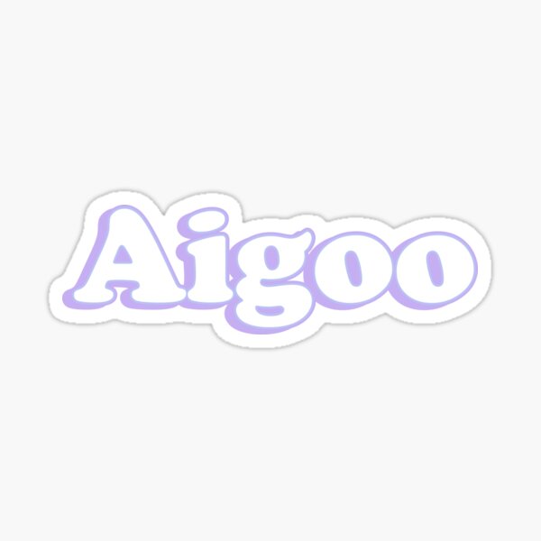 "Aigoo aesthetic" Sticker for Sale by Ubenart | Redbubble