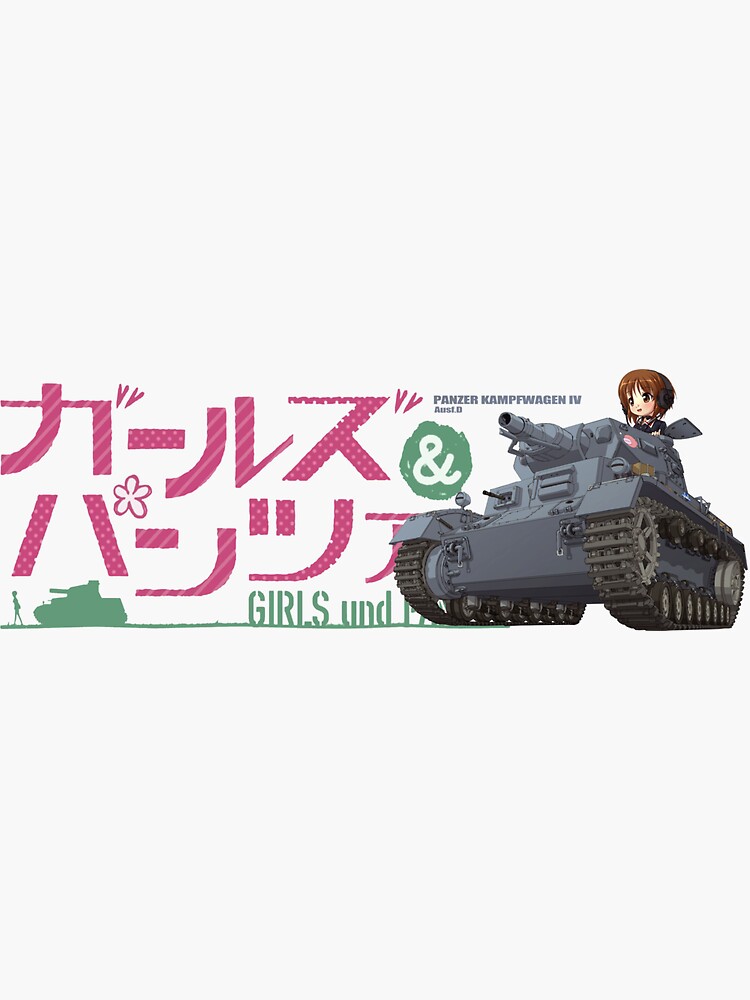 "Girls und Panzer Tank" Sticker for Sale by Animeager | Redbubble