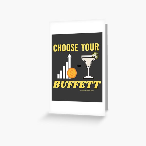 "Choose Your Buffett " Greeting Card by Anatomydesign | Redbubble
