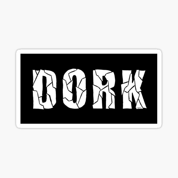 "dork two" Sticker by baldartist80 | Redbubble