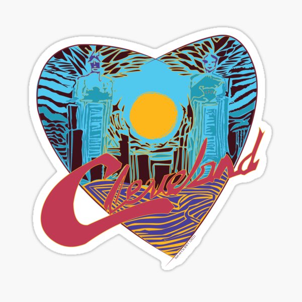 "Sun on Cle!" Sticker for Sale by BWT2996 | Redbubble