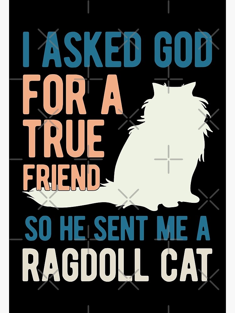 "Funny Ragdoll Cat Owner" Poster for Sale by artworkbyrihen | Redbubble