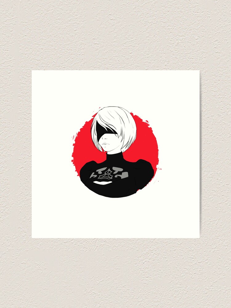 "NieR Automata 2B" Art Print for Sale by sephcornel | Redbubble
