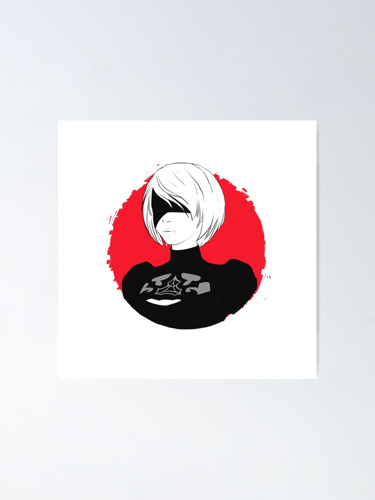 "NieR Automata 2B" Poster for Sale by sephcornel | Redbubble