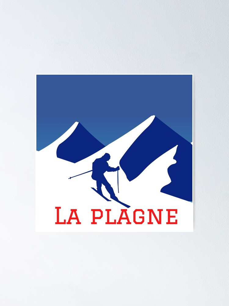 "La Plagne ski logo" Poster for Sale by alvarsprints | Redbubble