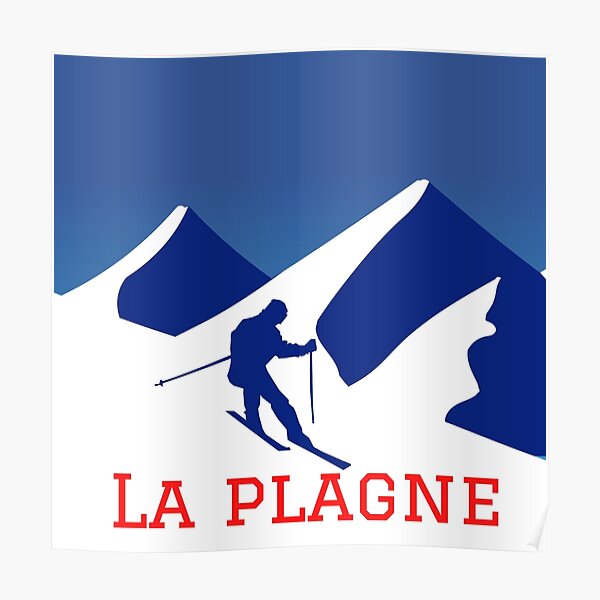 "La Plagne ski logo" Poster for Sale by alvarsprints | Redbubble