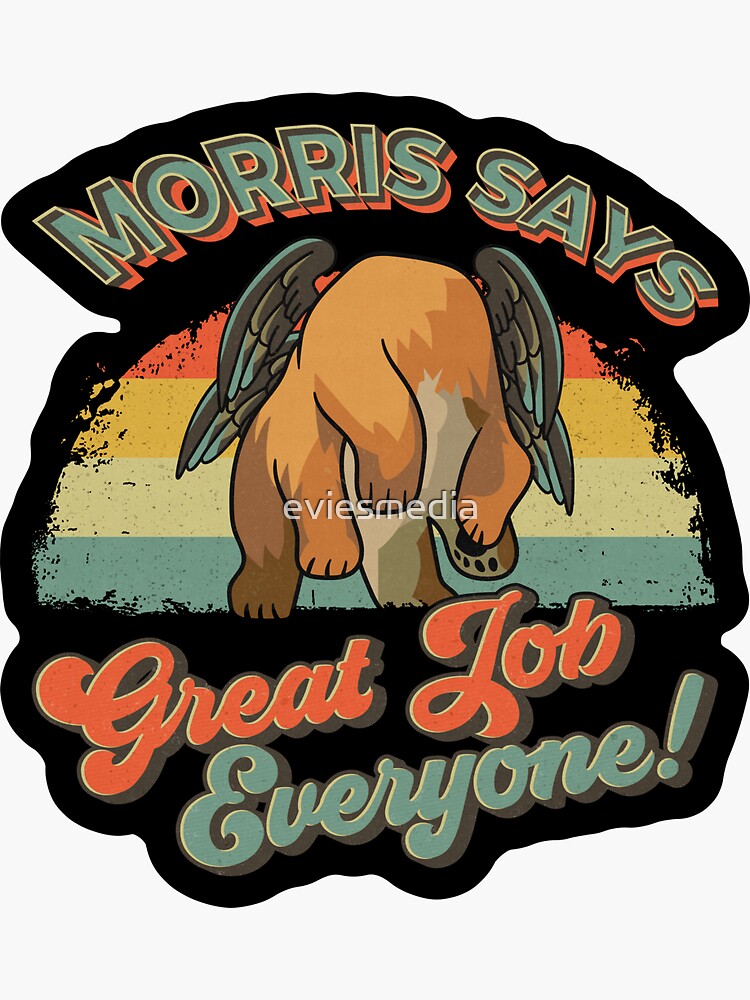 "Morris" Sticker for Sale by eviesmedia | Redbubble