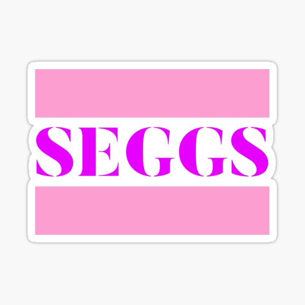 "Seggs" Sticker for Sale by nikcanavan | Redbubble