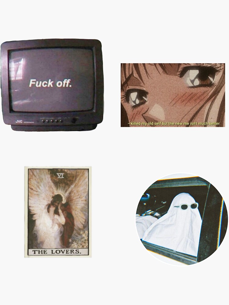 "Grunge aesthetic sticker pack" Sticker for Sale by Lais4 | Redbubble