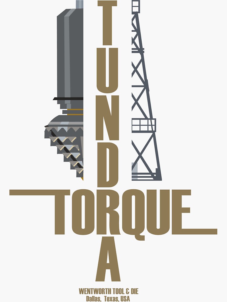 "Tundra Torque Barnes Edition " Sticker for Sale by matteline | Redbubble