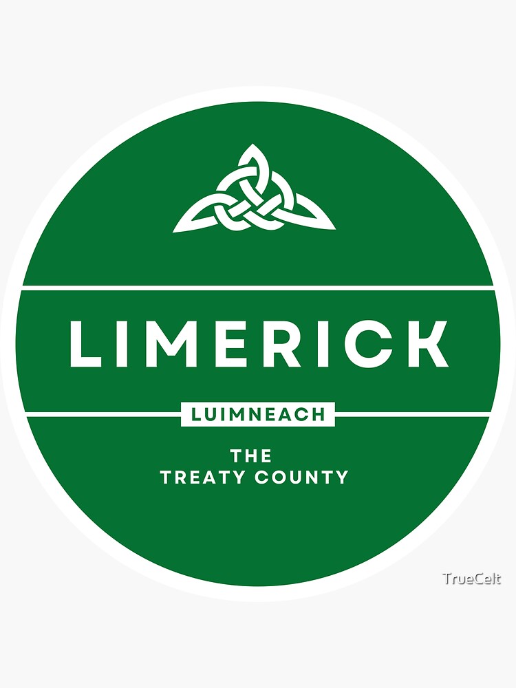 "County Limerick, Ireland " Sticker for Sale by TrueCelt | Redbubble
