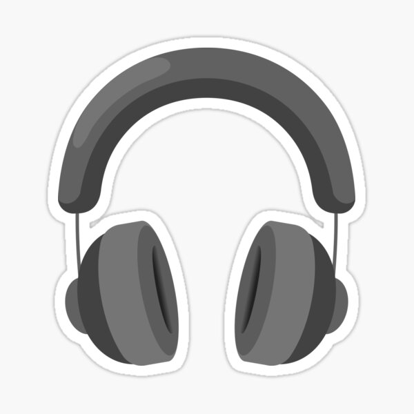 "Headphone Headphones Earphone Gift " Sticker for Sale by MKMemo1111 ...