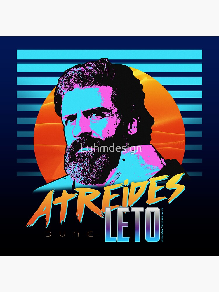 "Leto Atreides Dune (2021) Fan Art - Outrun style" Sticker by ...