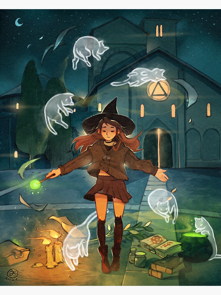 kitty-spell-sticker-for-sale-by-simzart-redbubble