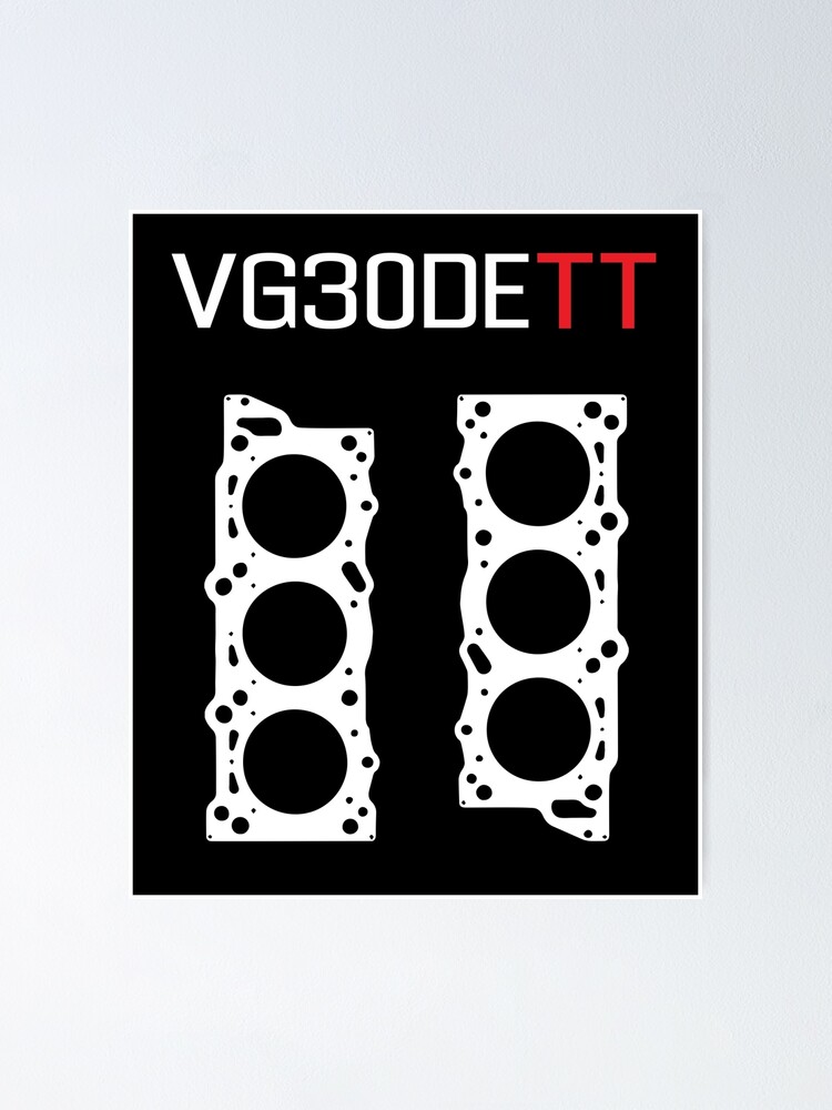 "VG30DETT Engine Head Gasket Design - dark background" Poster for Sale ...