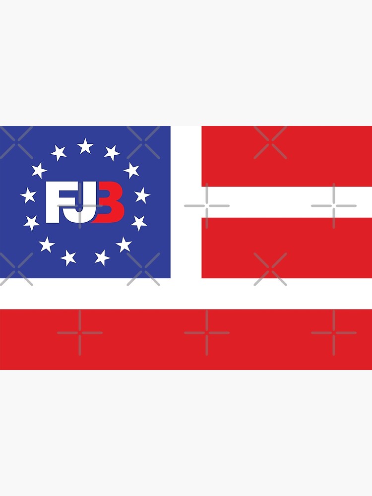 "FJB Flag (white)" Poster for Sale by 223digitalarts | Redbubble
