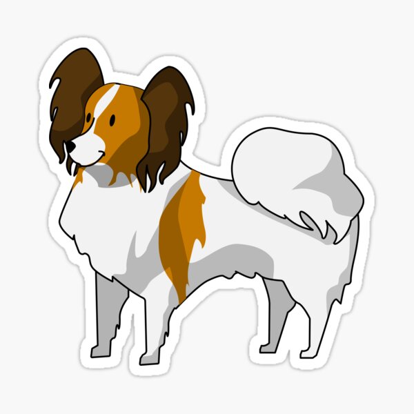 " Papillon Dog" Sticker for Sale by KrisSidDesigns | Redbubble