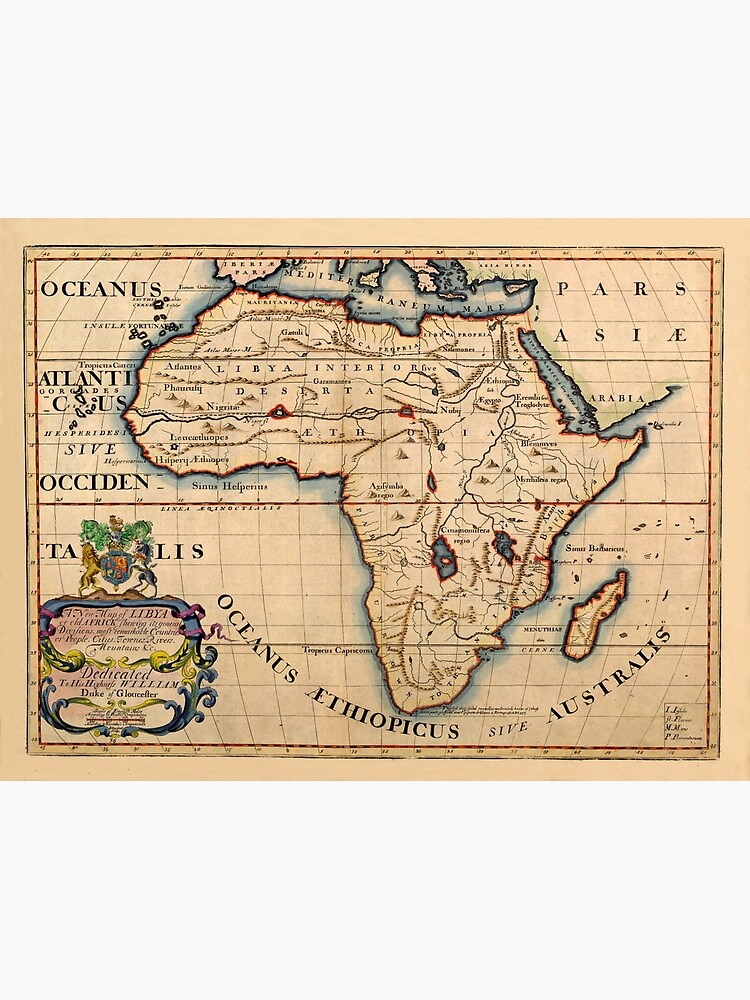 "Map Of Africa 1700" Poster by mollyfare | Redbubble